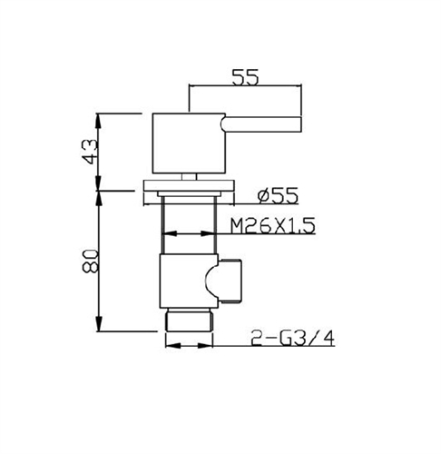 Designer Accessibility Tap | Disabled Use Tap - Lime Kitchen & Bathroom