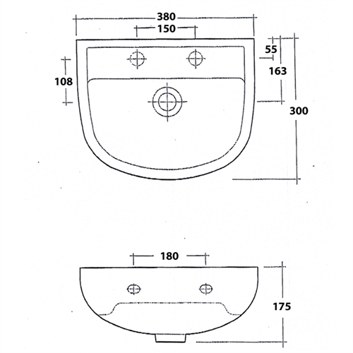 Ceramic Hospital Basins | HTM64 Sinks - Lime Kitchen & Bathroom