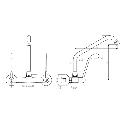 Medical Taps | Hospital Elbow Taps - Lime Kitchen & Bathroom