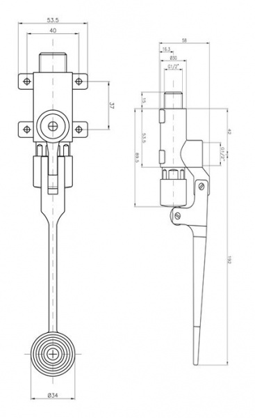 Knee & Pedal Operated Taps | Foot Taps - Lime Kitchen & Bathroom