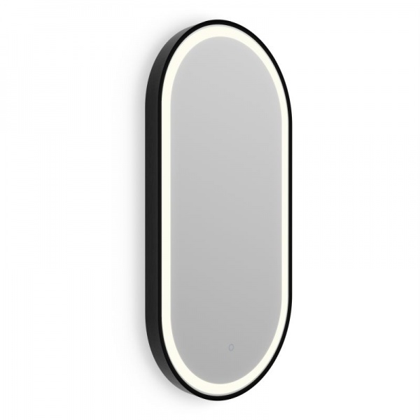 Lomax Light Illuminated Capsule Mirror - black. Available in 2 sizes ...