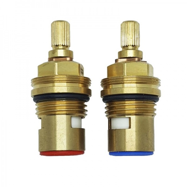 Quarter Turn 1/2" BSP Tap Valves - 28 Spline - Lime Kitchen & Bathroom