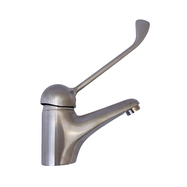 Medical Basin Mixer Tap in Brushed Nickel | Healthcare Standard Medical ...