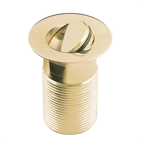 Captive Plug Basin Waste (Slotted) - Gold - Lime Kitchen & Bathroom