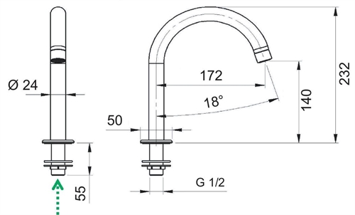 Designer Accessibility Tap | Disabled Use Tap - Lime Kitchen & Bathroom