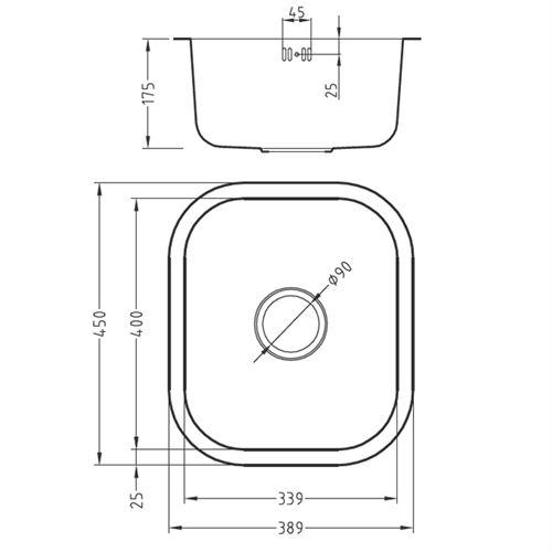 ETR 340 Kitchen Sink - Lime Kitchen & Bathroom