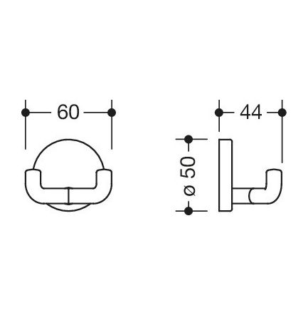 Barbie™ x HEWI Double Hook set | 3 Iconic bathroom double robe hooks ...