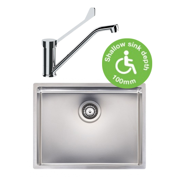 Designer Accessible Kitchen Pack with Shallow Bowl Sink - Lime Kitchen ...