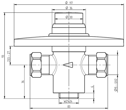 Hart Commercial Push Button Shower Control - Lime Kitchen & Bathroom