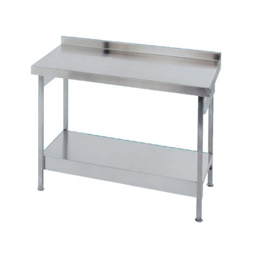 900m Wide Medical Standard Stainless Wall Table - Lime Kitchen & Bathroom