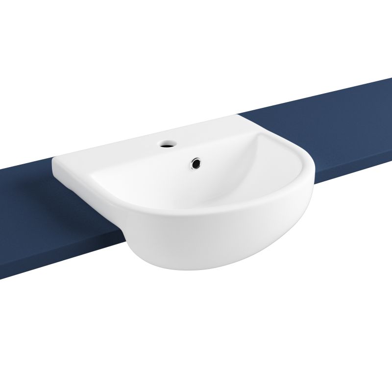 Lecico 50cm Semi Recessed School Basin - Lime Kitchen & Bathroom