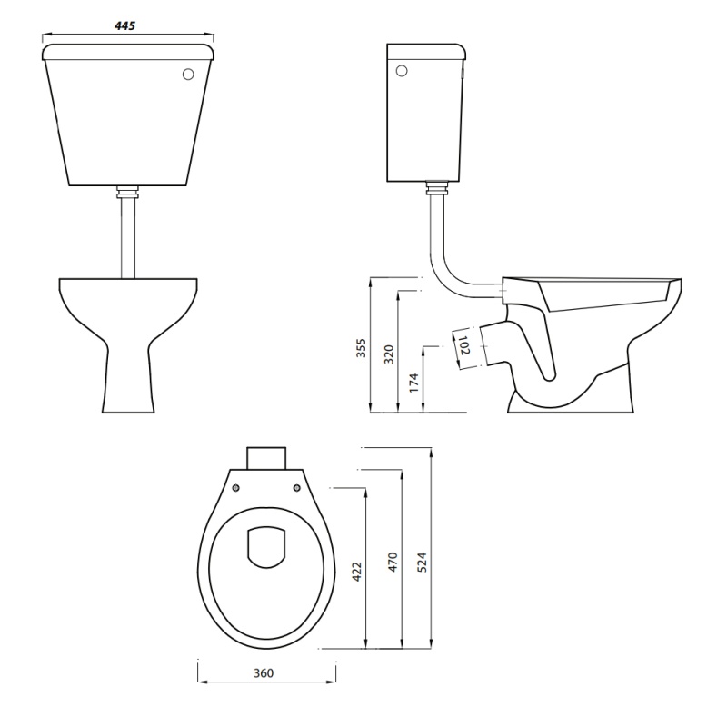 Atlas Low Level Junior School Pack - 350mm Height - Lime Kitchen & Bathroom