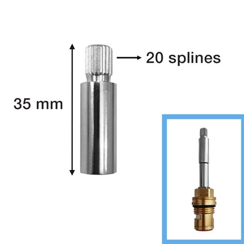 Tap valve Spindle Extension - Adds 25mm Valve Height - Lime Kitchen ...