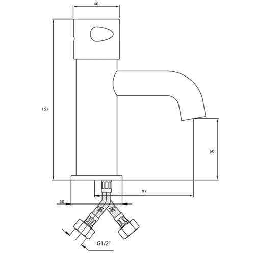 Temperature Control Non Concussive Mixer Tap - Lime Kitchen & Bathroom