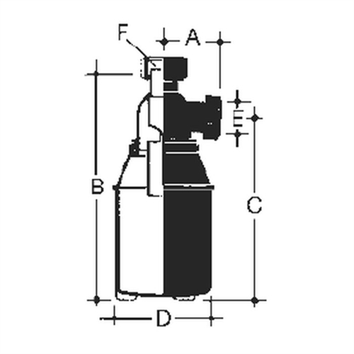 Vulcathene Chemical Resistant Lab Anti-Siphonic Dilution Recovery Trap ...