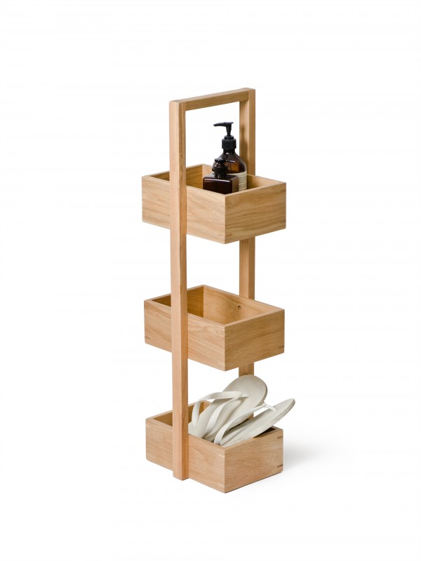 Natural Oak bathroom caddy - Lime Kitchen & Bathroom