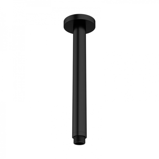 Black 12cm Ceiling Shower Arm - Lime Kitchen & Bathroom