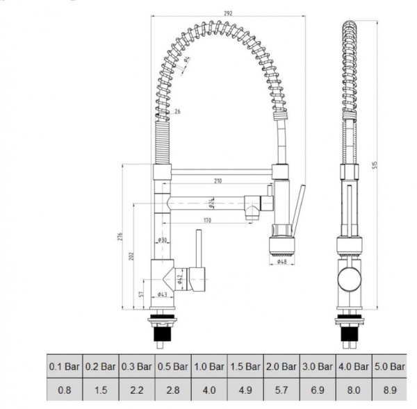 Mini Workstation Professional Kitchen Tap - Lime Kitchen & Bathroom