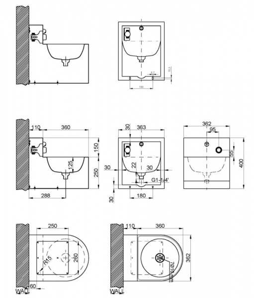 Nofer Secure Integrated Handwash Station - Lime Kitchen & Bathroom